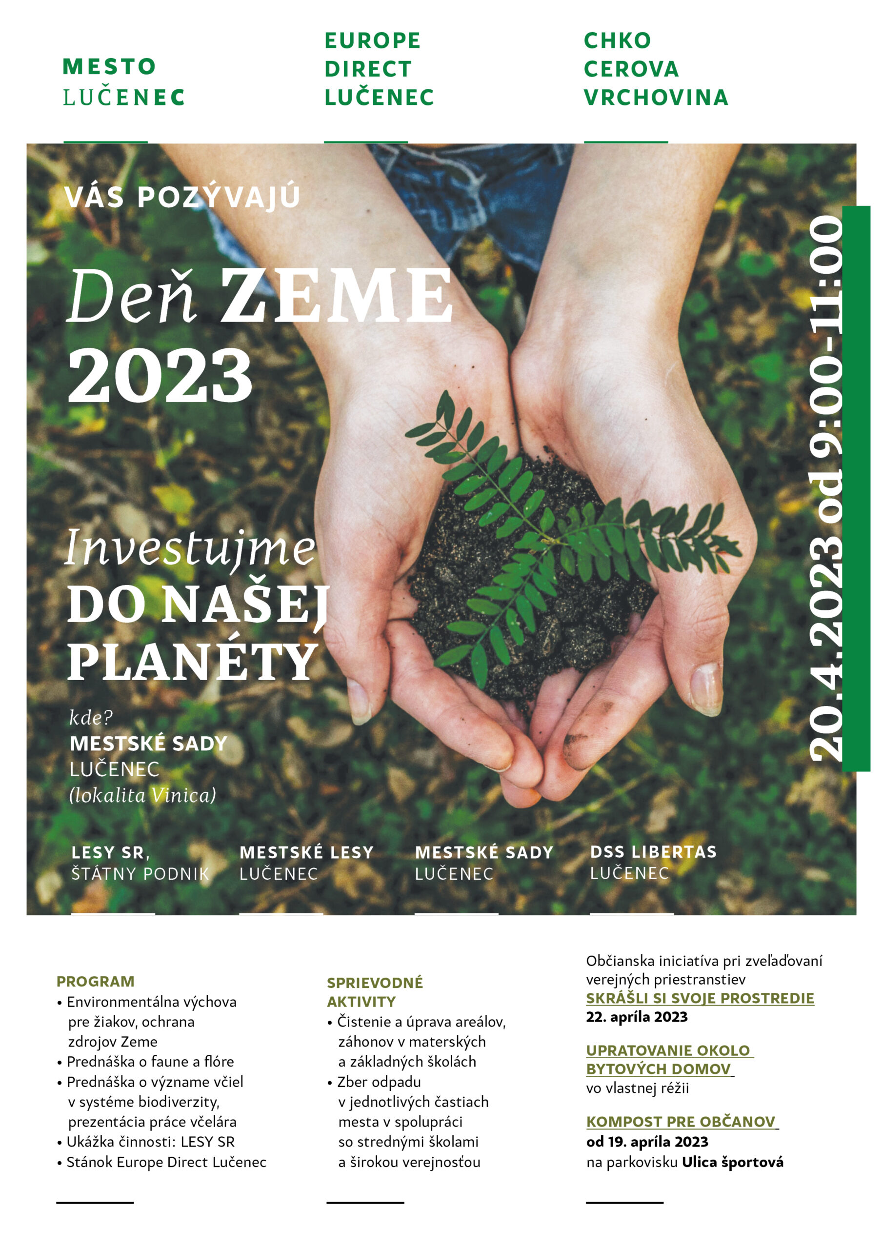 Deň Zeme si viacerými aktivitami pripomenú v Lučenci i Poltári