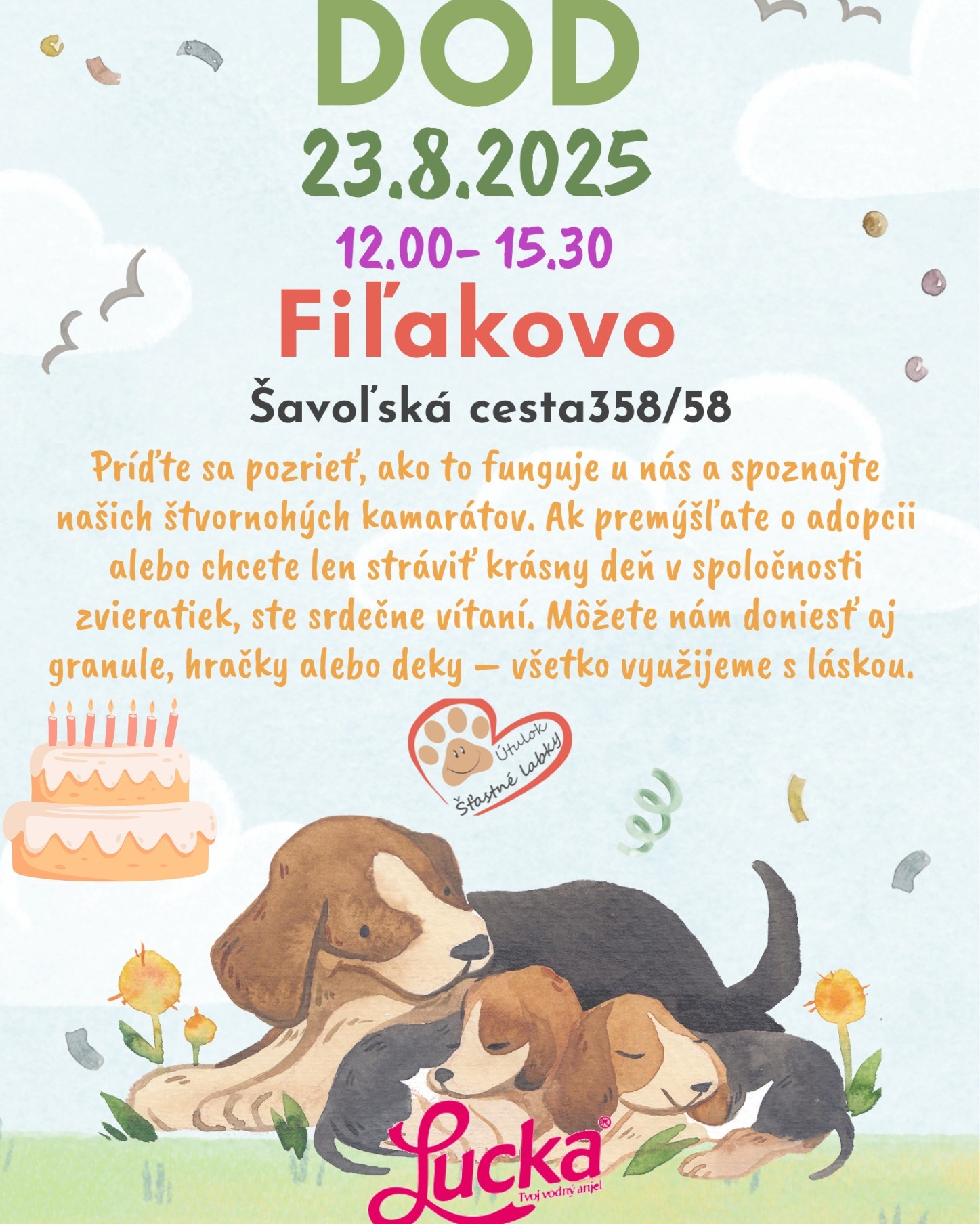 Útulok Šťastné labky: Sobota plná vrtivých chvostíkov a dobrej nálady