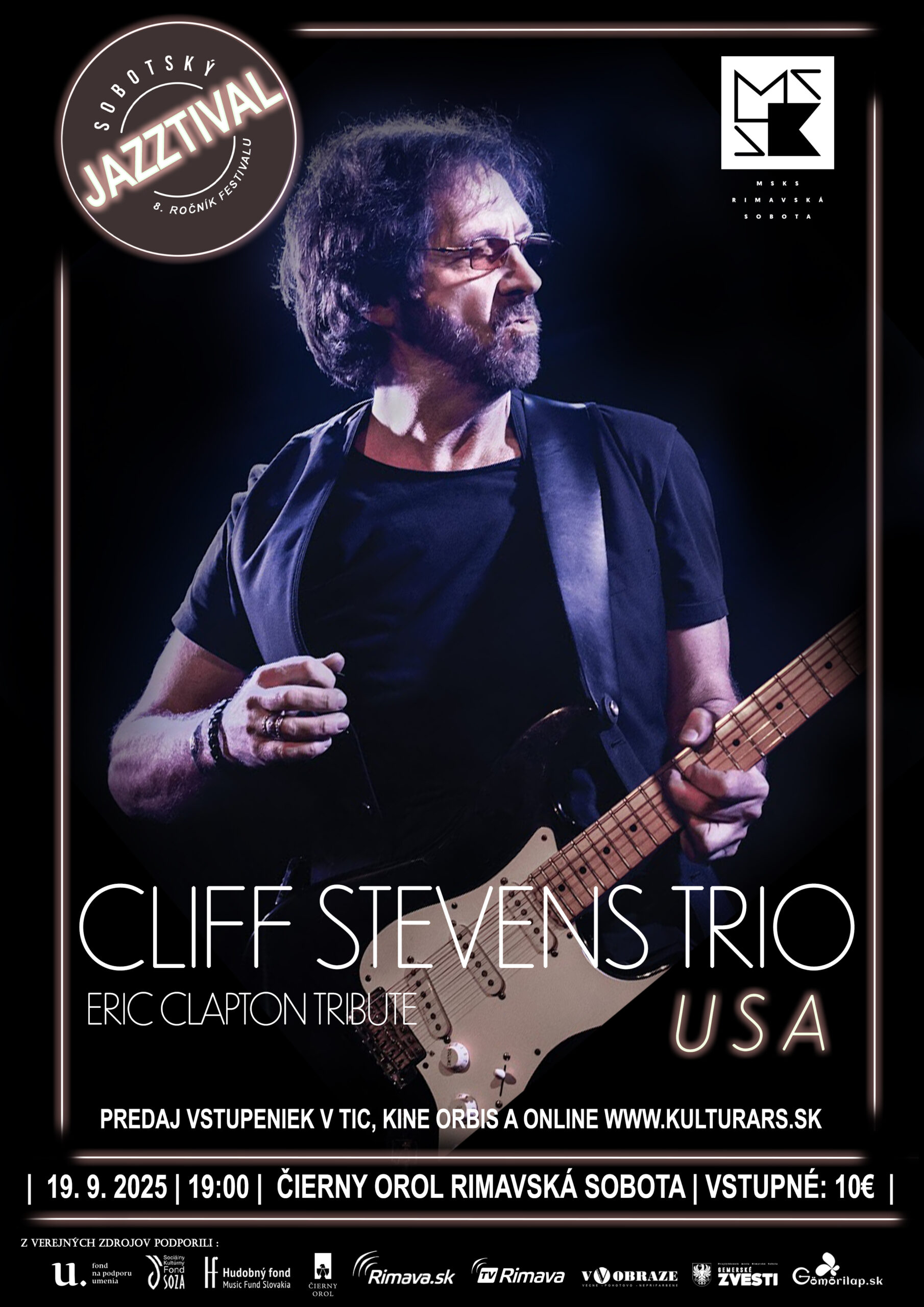 Cliff Stevens Trio a Eric Clapton Tribute zahrajú v rámci JAZZTIVALU v ...